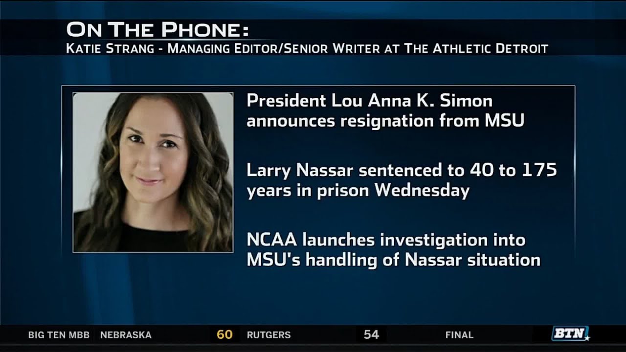 Katie Strang on Lou Anna K. Simon Resignation - YouTube