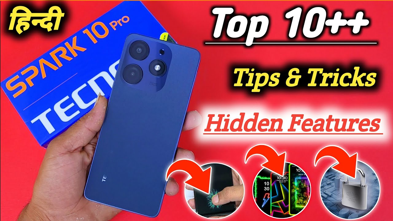 Tecno spark 10 pro Tips And Tricks | Top 10++ Hidden Features | Tecno ...