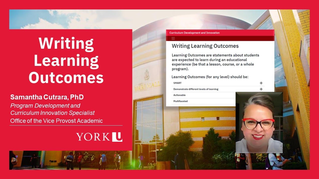 Writing Learning Outcomes: Video 2/6 Curriculum and Learning Outcome Support - YouTube