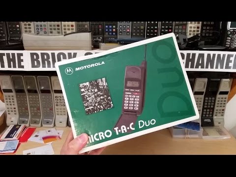 Motorola MicroTAC Duo Unboxing from 1995 - flip phone - YouTube