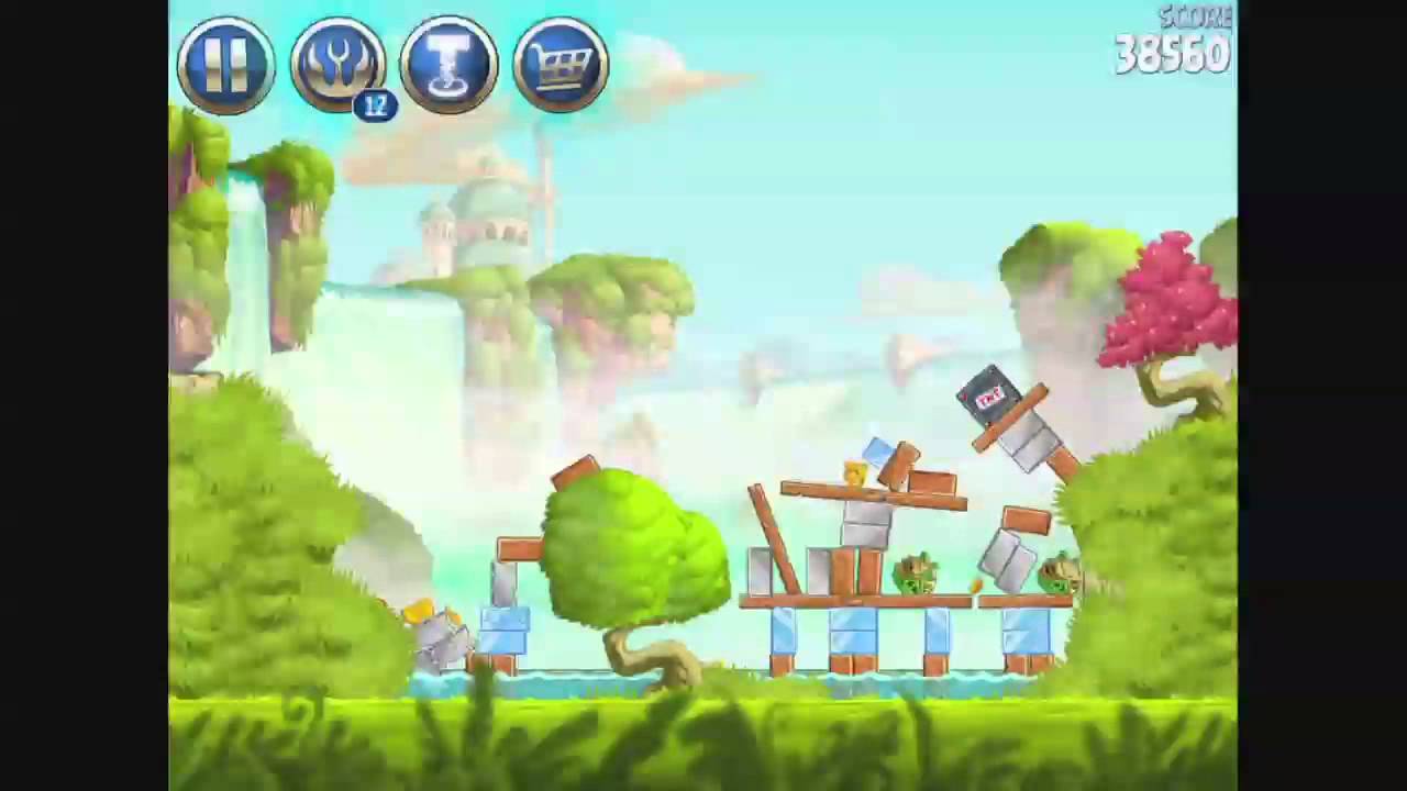 Angry Birds Star Wars 2 Level B1-S1 - Naboo Invasion 3 Stars ...