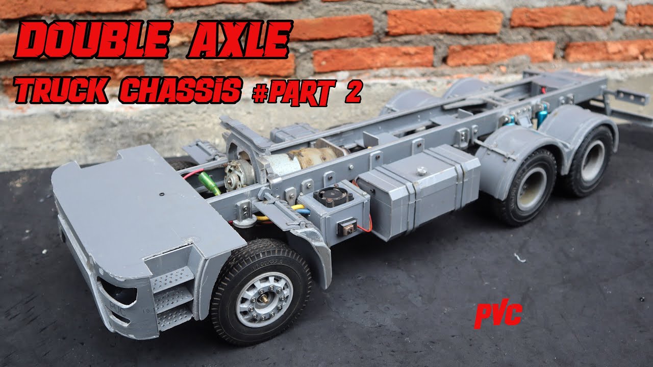 Hand Made RC Hino Truck chassis from PVC | RC Hino 500 from PVC.#part 2 ...