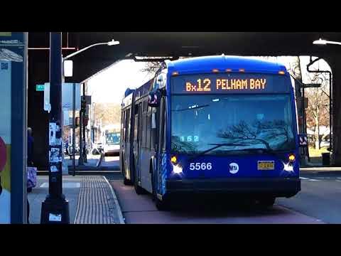 MTA New York City Bus: 2011 Nova LFSA #5252 On the Bx12 SBS & 2019 LFSA SmartBus #5566 On the ...