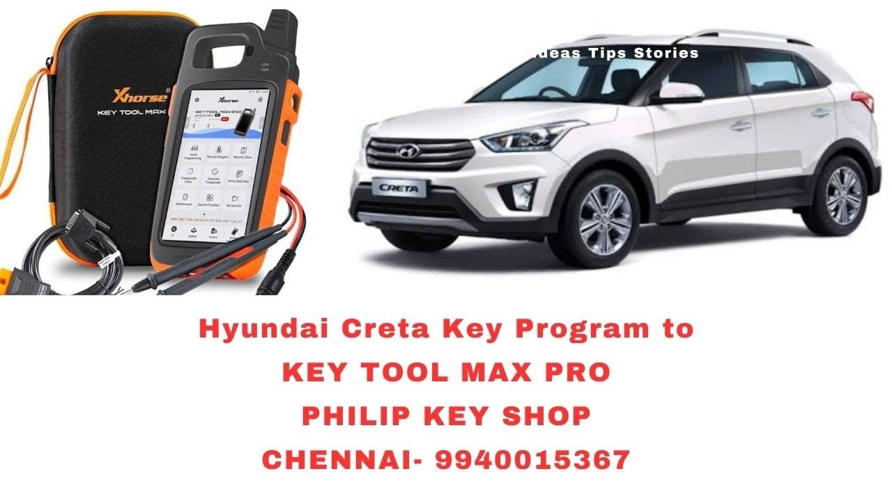 Hyundai Creta key Program to KEY TOOL MAX PRO #key - YouTube