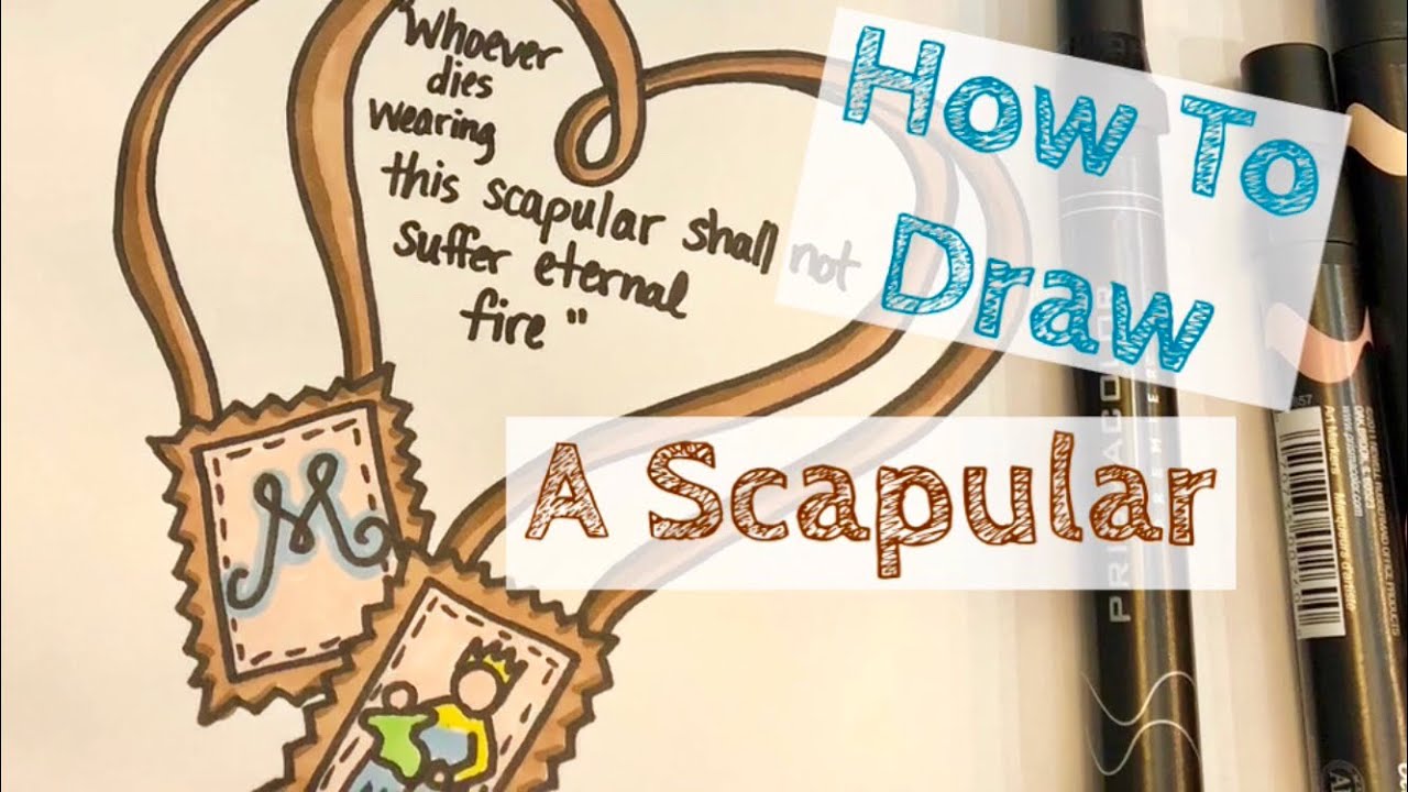 Catholic How To Draw: A Scapular - YouTube