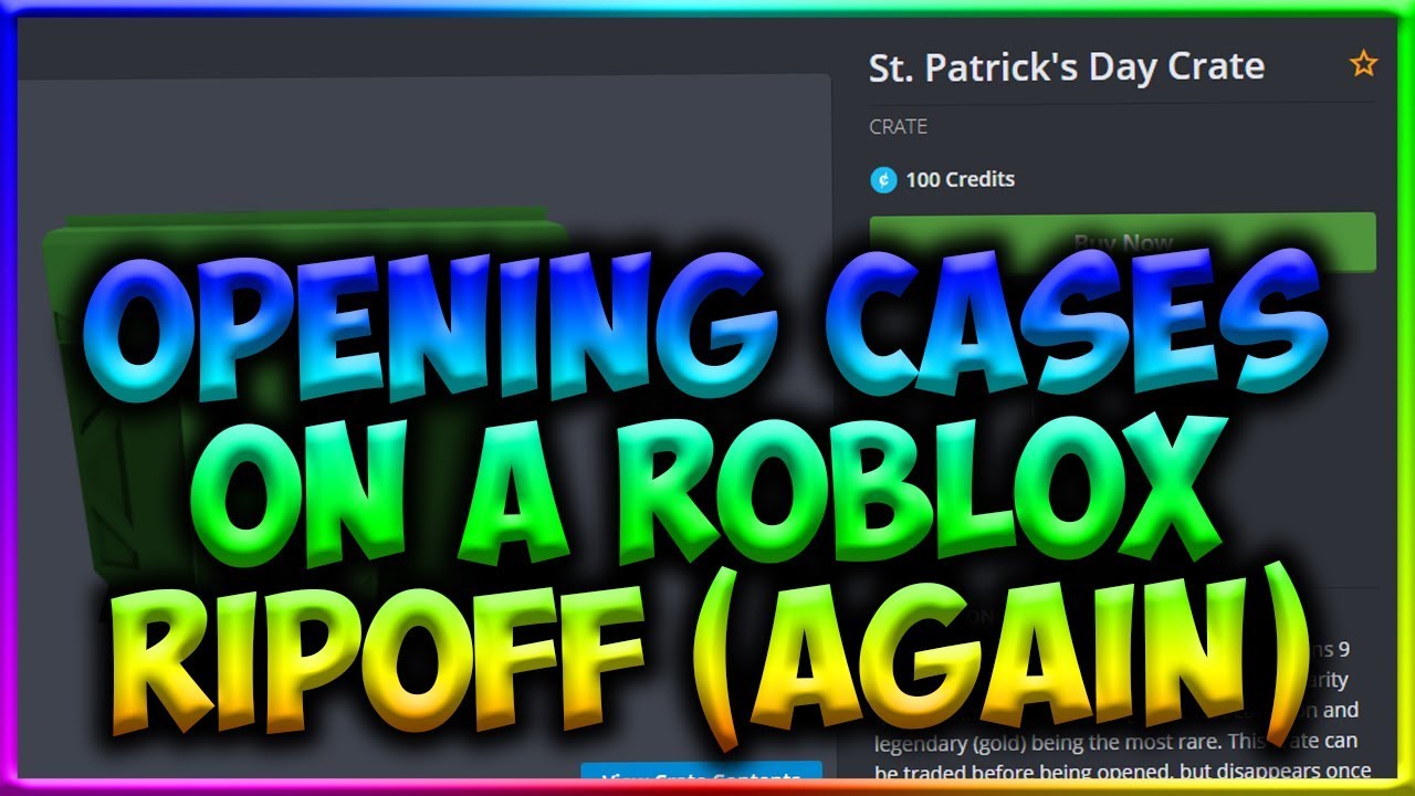 OPENING CASES ON A ROBLOX RIPOFF AGAIN - YouTube