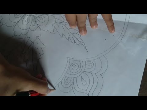 uncommon nakhshi kantha drawing ||nakshi kantha draw easy method ...