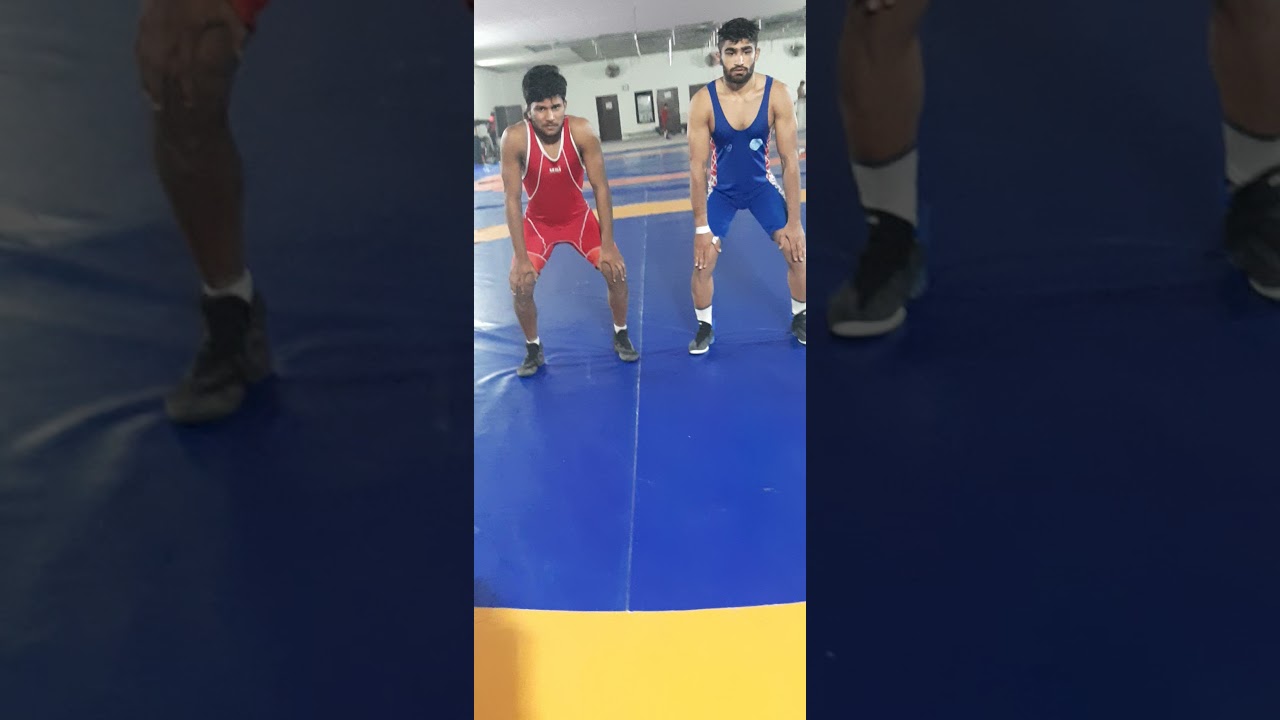 basics tips of greco roman wrestling stance@practice - YouTube