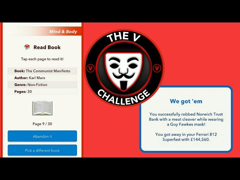 HOW TO COMPLETE THE V CHALLENGE | escaping jail during a riot | becoming a barber | Bitlife