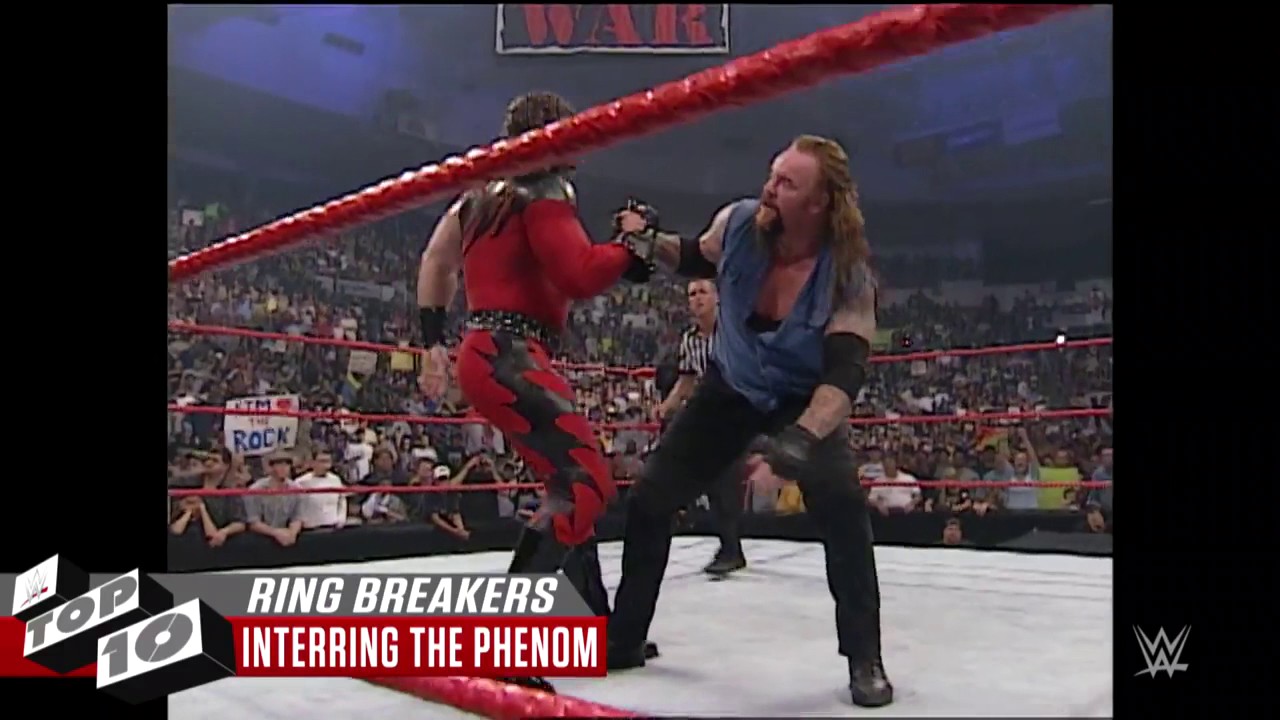 WWE top 10 ring breaking moments - YouTube