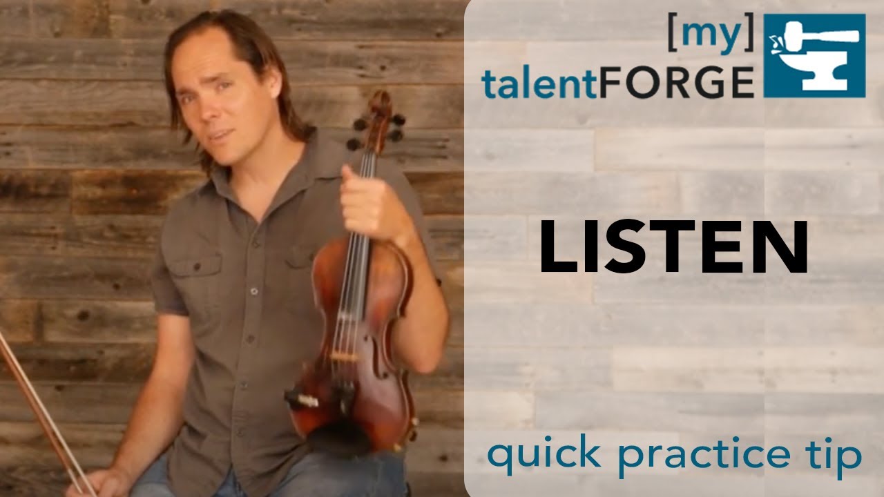 Listen - Quick Practice Tip - YouTube