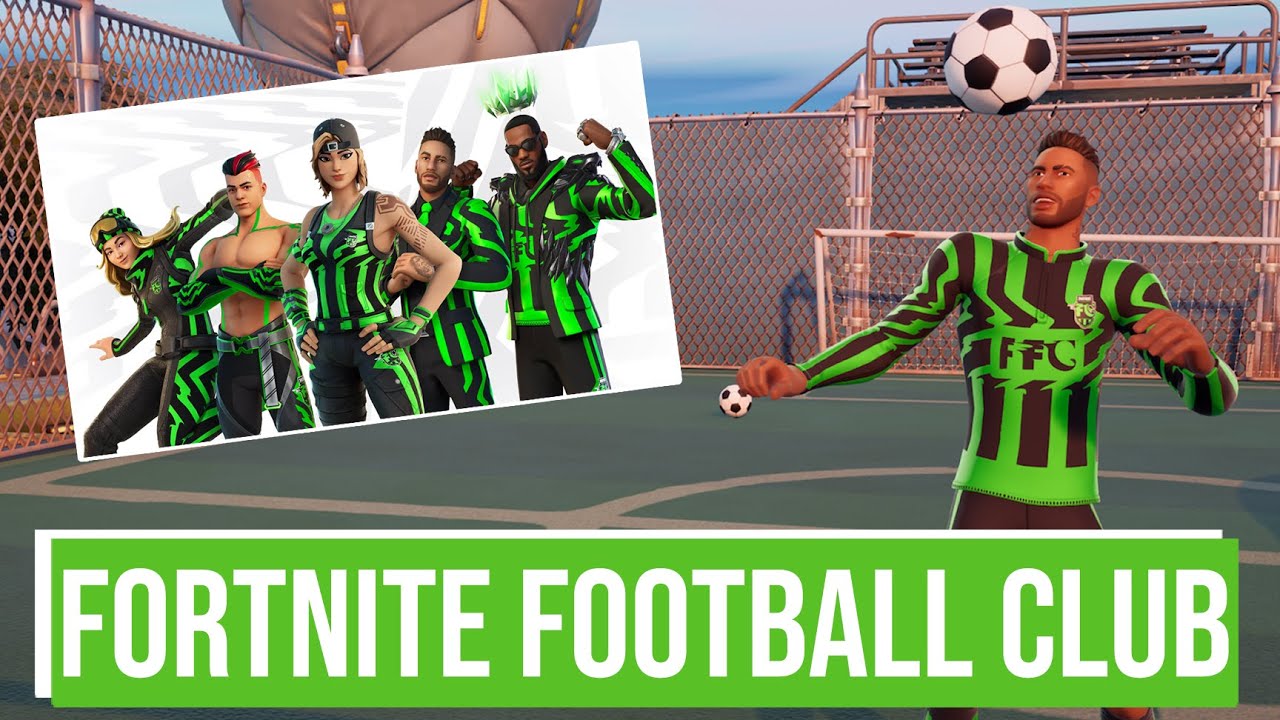 NEW FORTNITE FOOTBALL CLUB BUNDLE! Neymar Jr, Lebron James, Chloe Kim ...