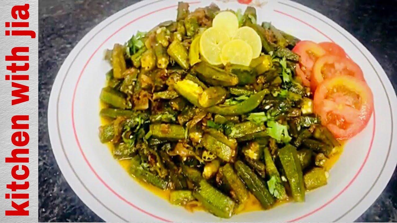 Masala Bhendi | How to make Bhendi | Kitchen with Jia - YouTube