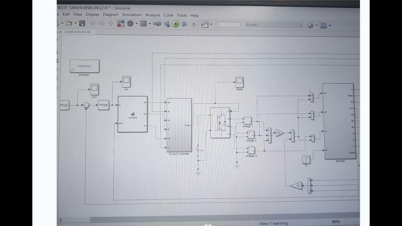 BLDC three-loop control, speed loop, current loop, position loop/simulink - YouTube
