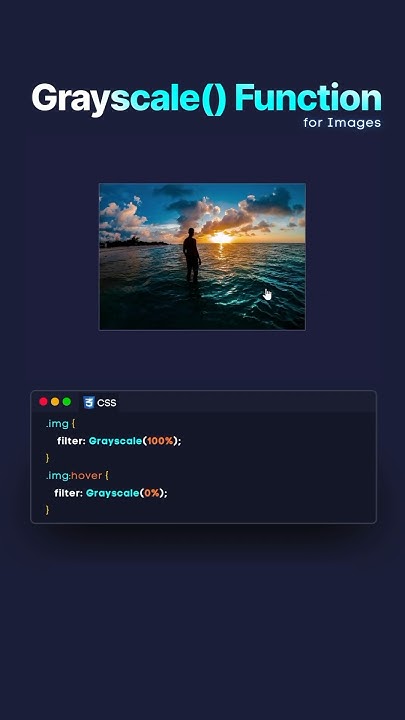 Functional Animation - Grayscale Function | Html & Css - YouTube