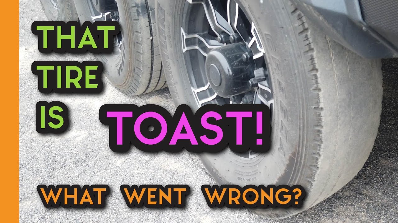 Trailer Tire is SHOT! - What could have caused this? - YouTube