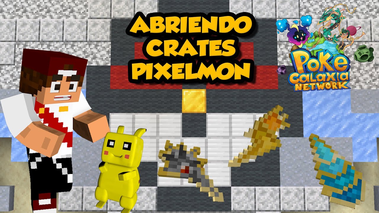 ABRIENDO CRATES LUCKY BLOCKS Y SORTANDO SHINYS PIXELMON | mc ...