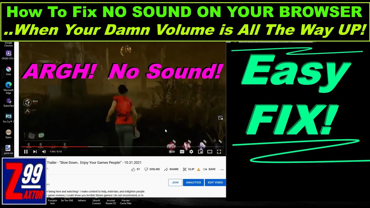 How To FIX No Sound On Your Browser When Your Volume & Speakers Are Up ...