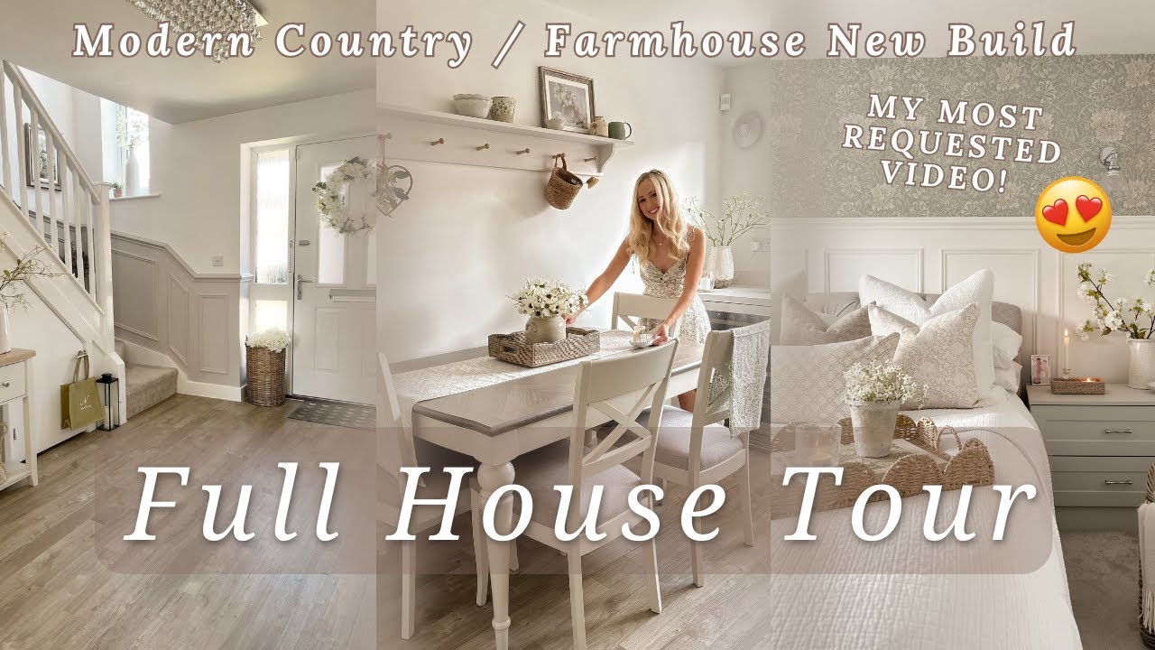HOUSE TOUR | Country Modern New Build House Tour | 3 Bed Detached Home | Modern Farmhouse Rustic ...