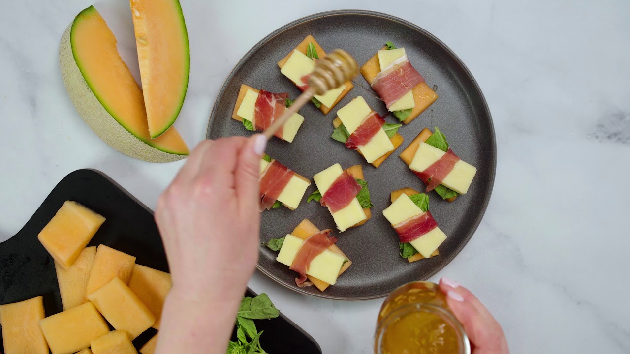 Cheddar, Prosciutto & Melon Appetizer | Cabot Creamery - YouTube