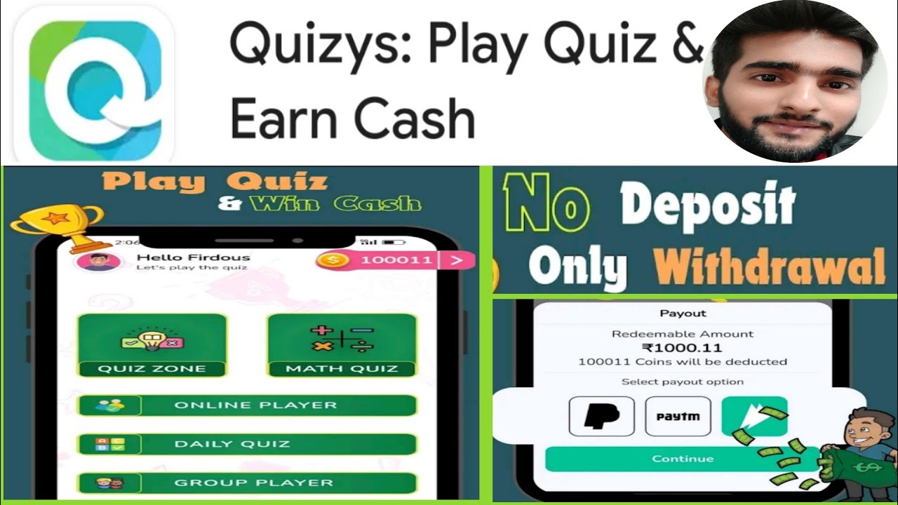 quizys play quiz & earn money || quizys play quiz & earn cash || MD ...
