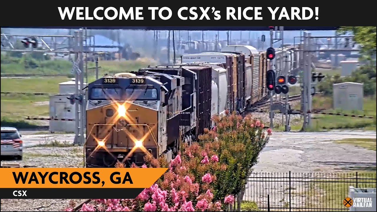 Waycross, Georgia, USA Virtual Railfan LIVE ! - YouTube