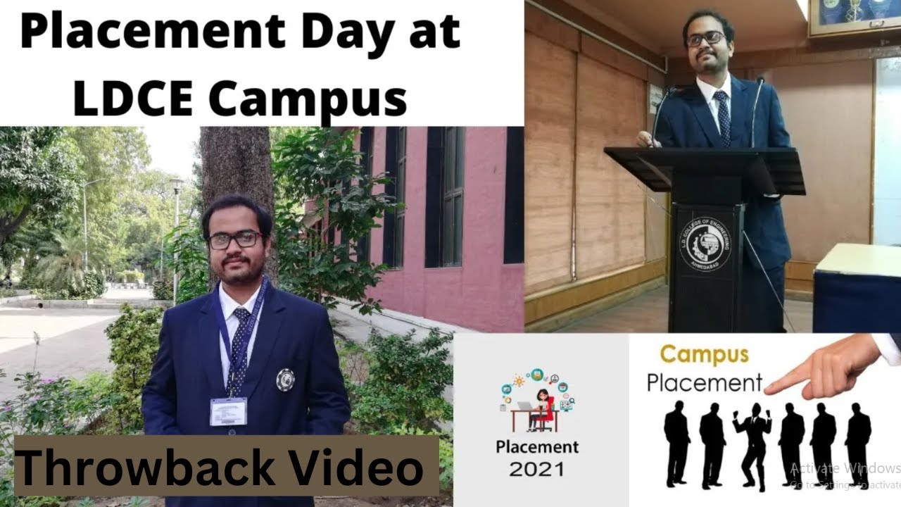 Throwback Video: Campus Placement Day at LDCE - YouTube