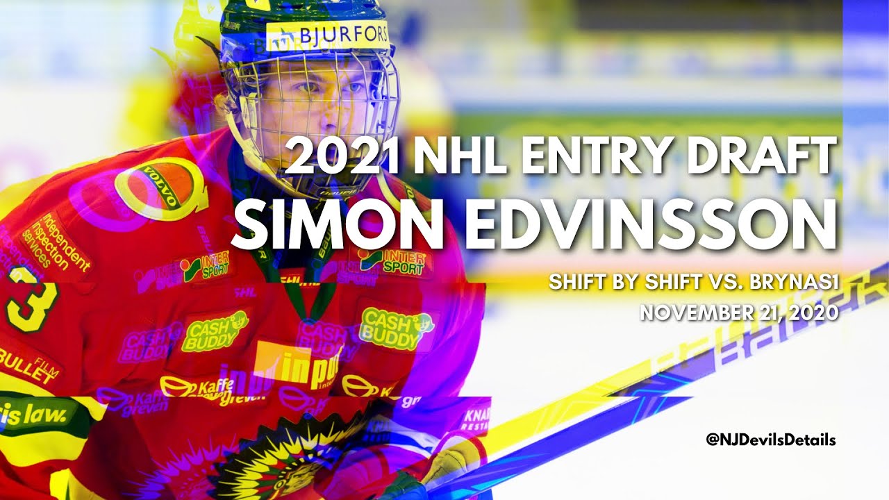 2021 NHL Draft | Simon Edvinsson (#3) Shift by Shift vs. Brynas ...