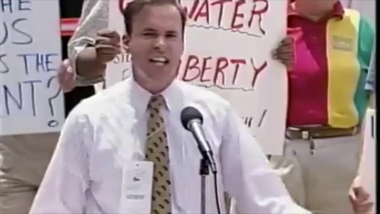 FT WORTH 1998 GOP State Convention Rally Protest Rich Tafel Speaking ...