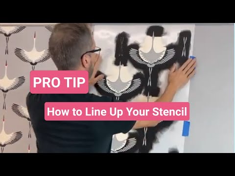 Stenciling Pro Tip! How To Line Up Your Stencil With Cutting Edge ...