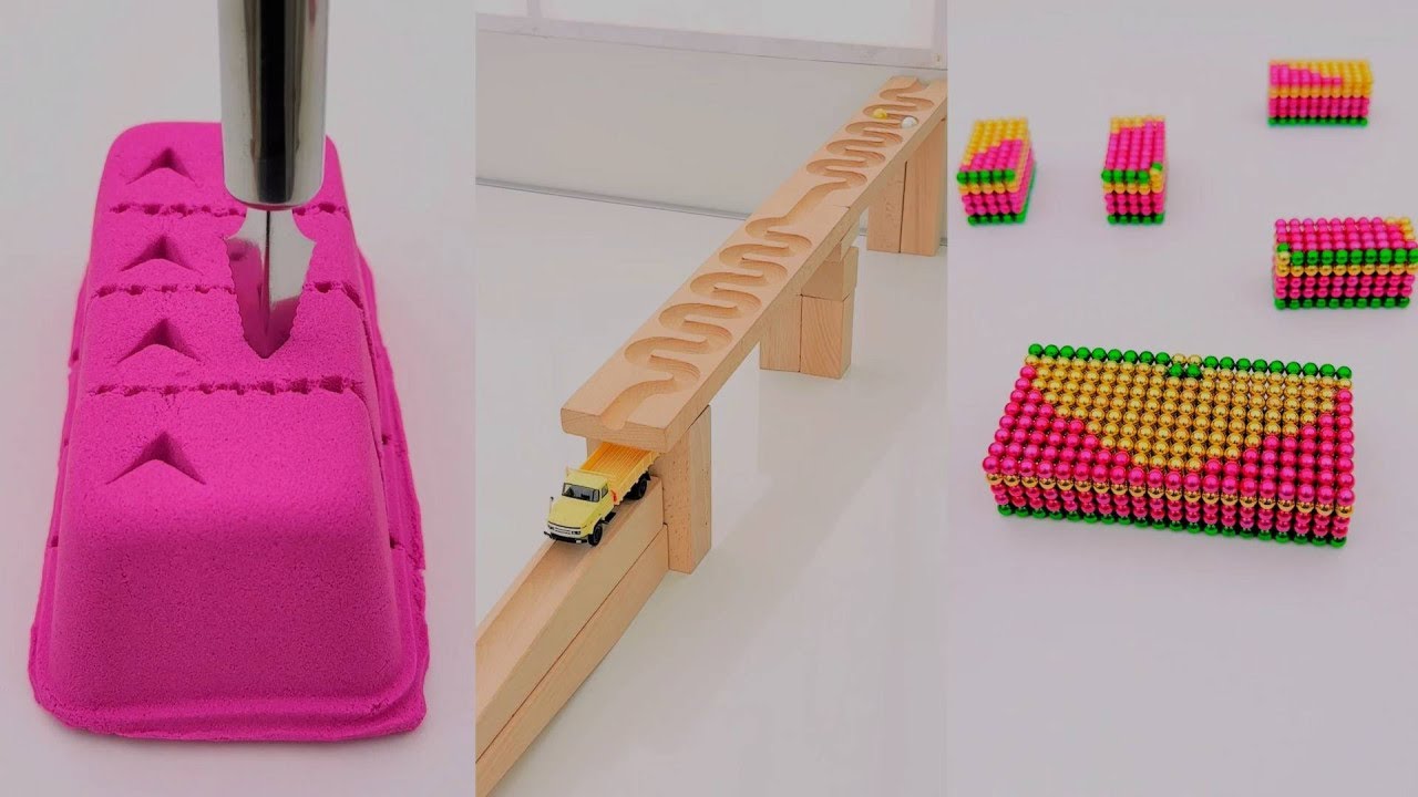 Mesmerising Marble Run, Dominos, Sand Kinetic, Magnetic Balls, Color ...