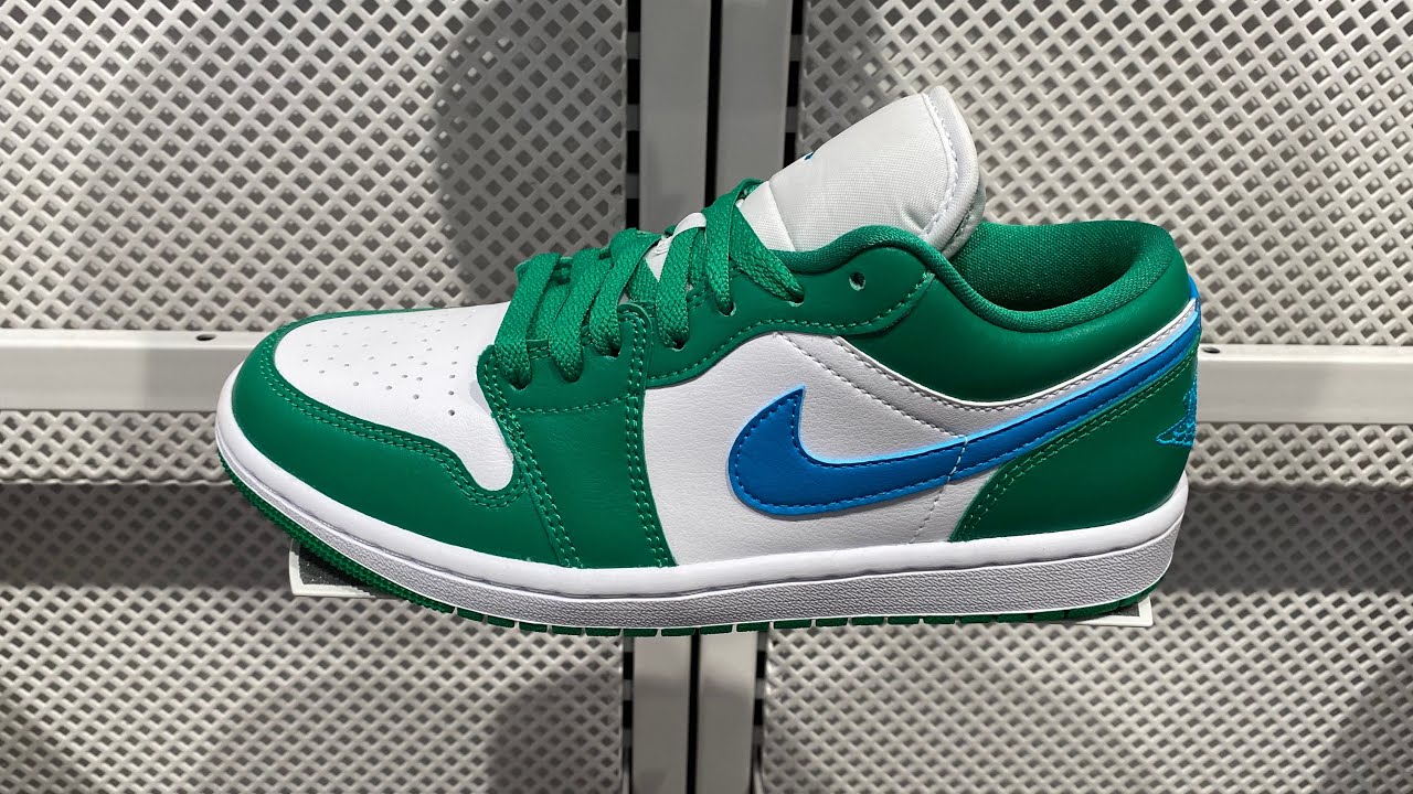 Air Jordan 1 Low (Lucky Green/White/Aquatone) - Style Code: DC0774-304 ...