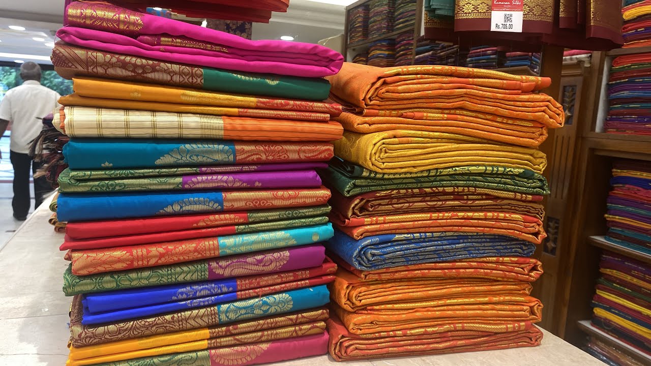 595 starting Kumaran silks Raw silk,Tissue sarees, silk cotton ,unique ...