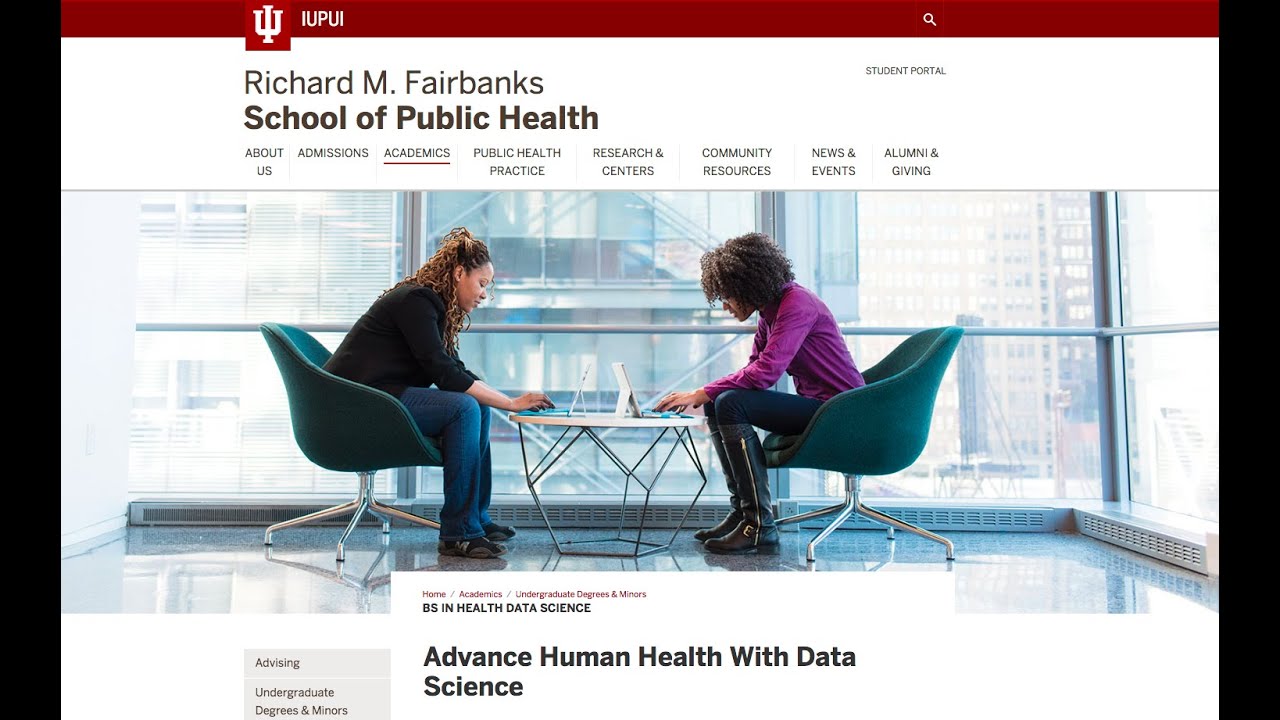 Study Health Data Science at the Fairbanks School of Public Health at ...