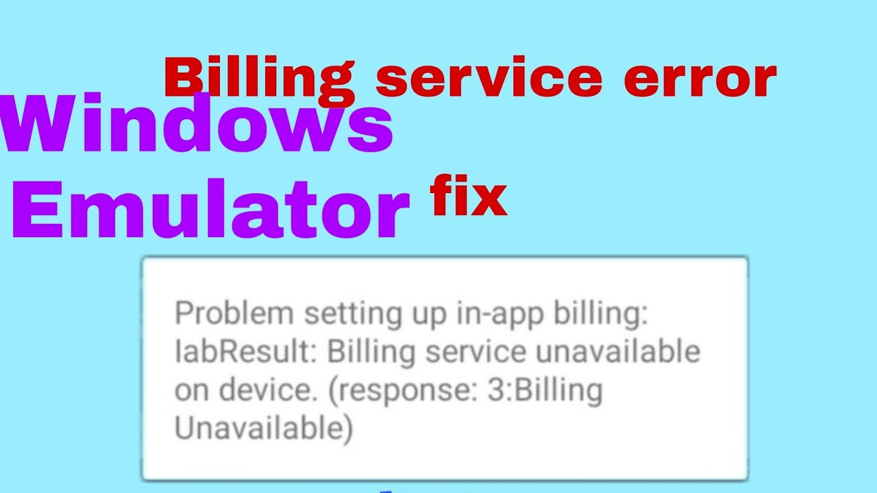 Exagear Stratagis Billing service error fix;Exagear modes app error fix ...