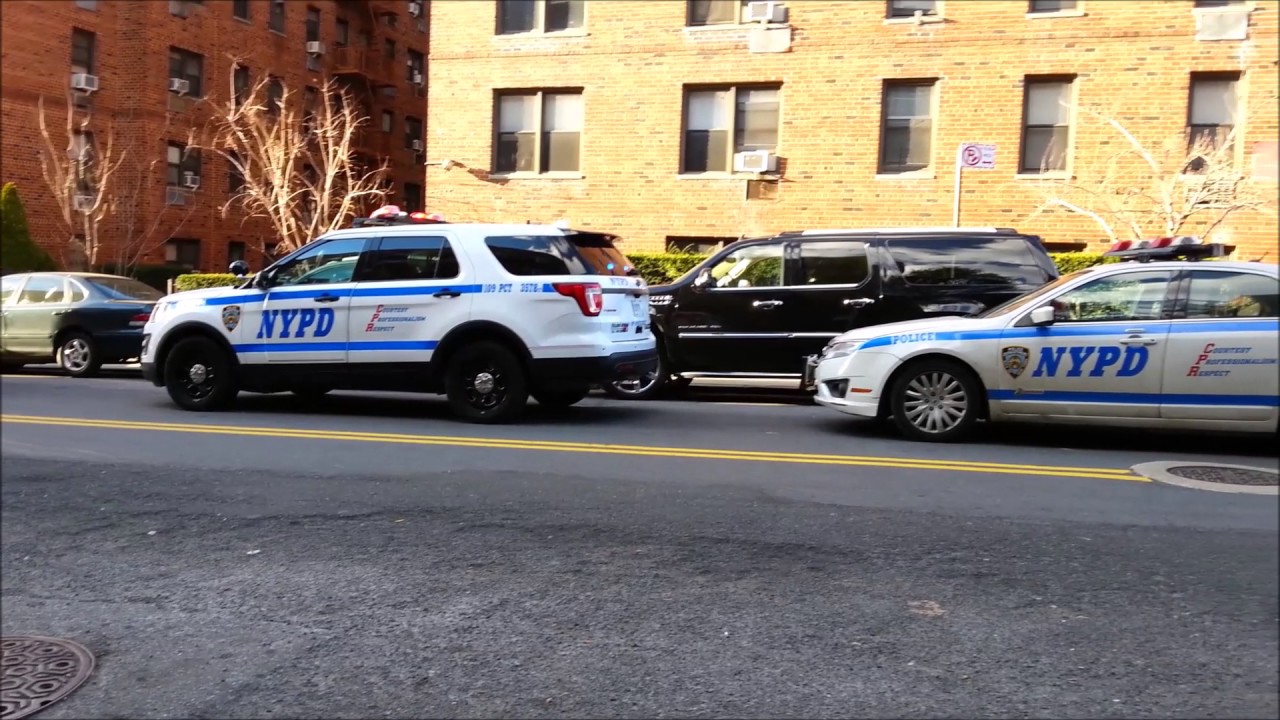 2 NYPD unit & New York Presbyterian hospital ems ambulance on scene ...
