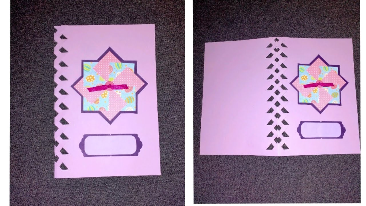 How to braid paper on a card | Reyyan's Creation - YouTube