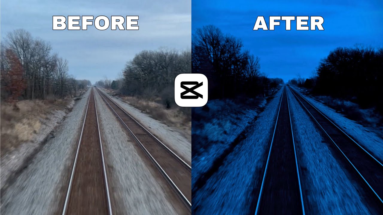 Cinematic Dark Blue Color Grading in CapCut | Moody Color Grading ...