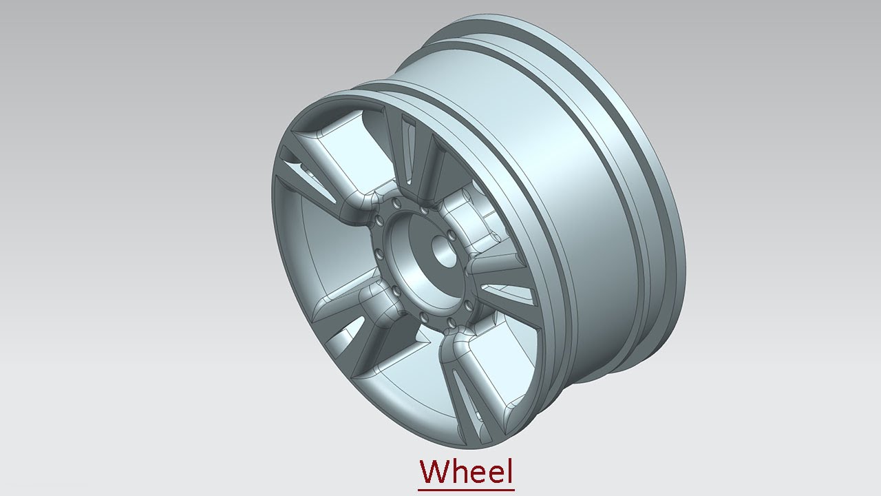 Wheel (Video Tutorial) Siemens NX - YouTube