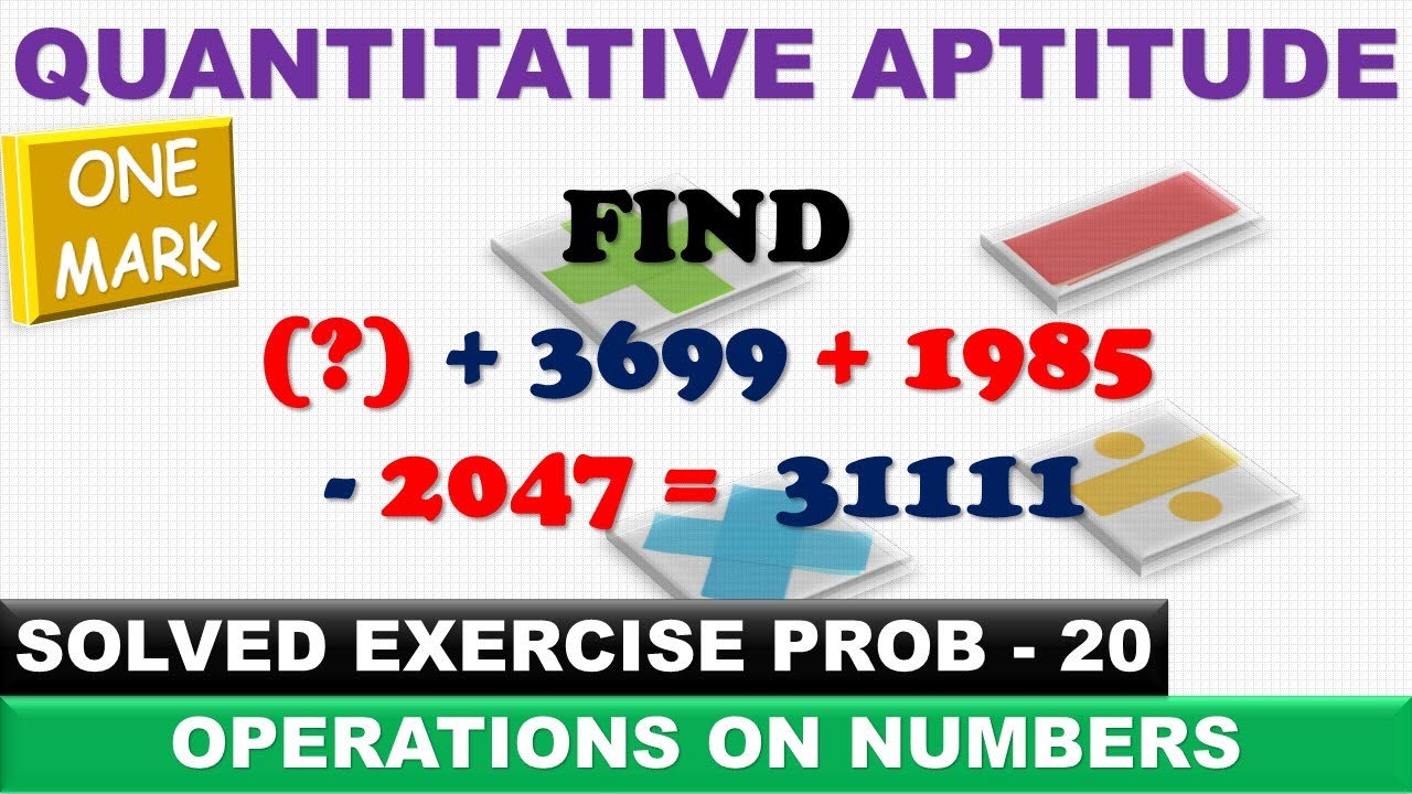 3699 + 1985- 2047 = 31111 | Operations on Numbers | @ooruvathuarivu ...