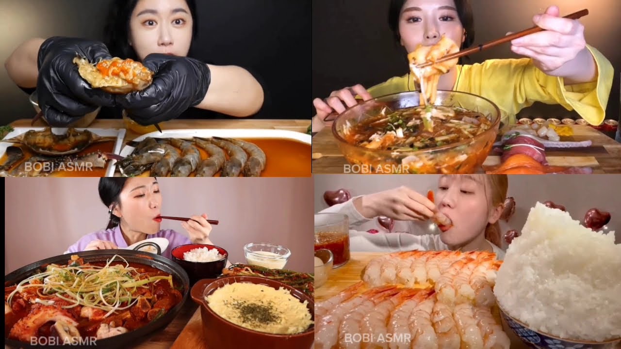 [MUKBANG ASMR] Tổng Hợp Các Video Mukbang Hải Sản Siêu Hấp Dẫn - YouTube