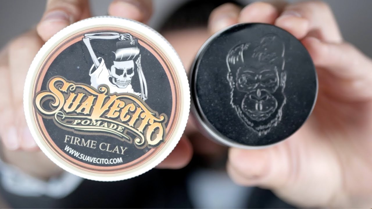 Compared: Slick Gorilla Clay Pomade vs Suavecito Firme Clay - YouTube