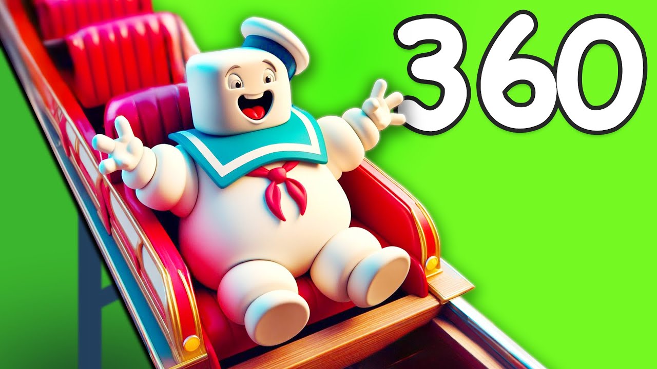 👻 GHOSTBUSTERS 360 Roller Coaster - YouTube
