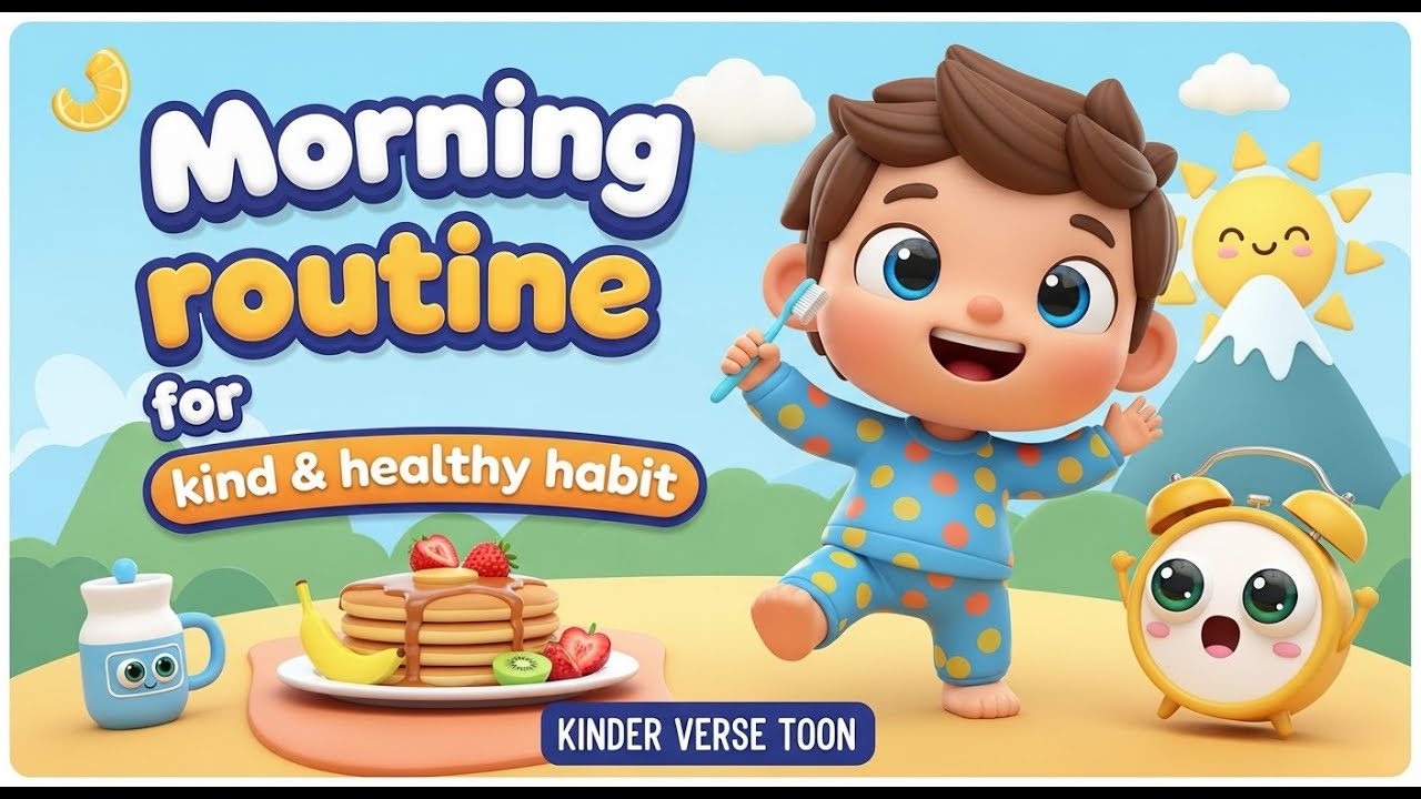 Healthy Morning Routine for Kids | Learn Good Habits & Daily Routine ...