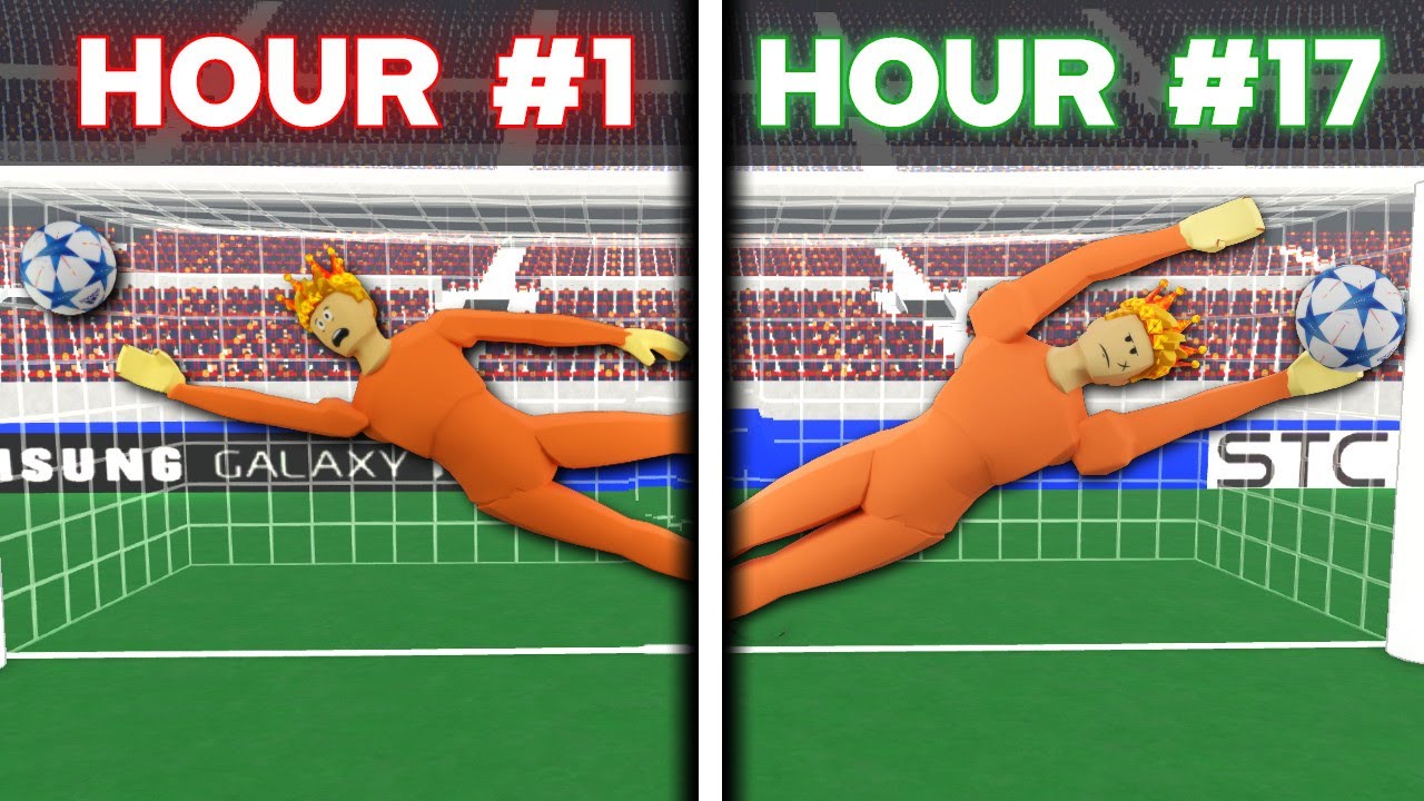 I Trained Goalkeeping for 24 HOURS in Realistic Street Soccer (Roblox ...
