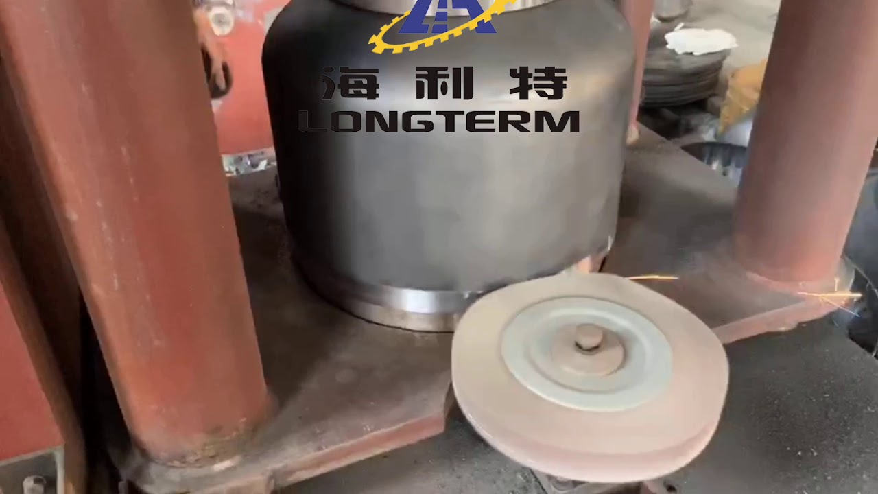 LPG cylinder polishing machine - YouTube