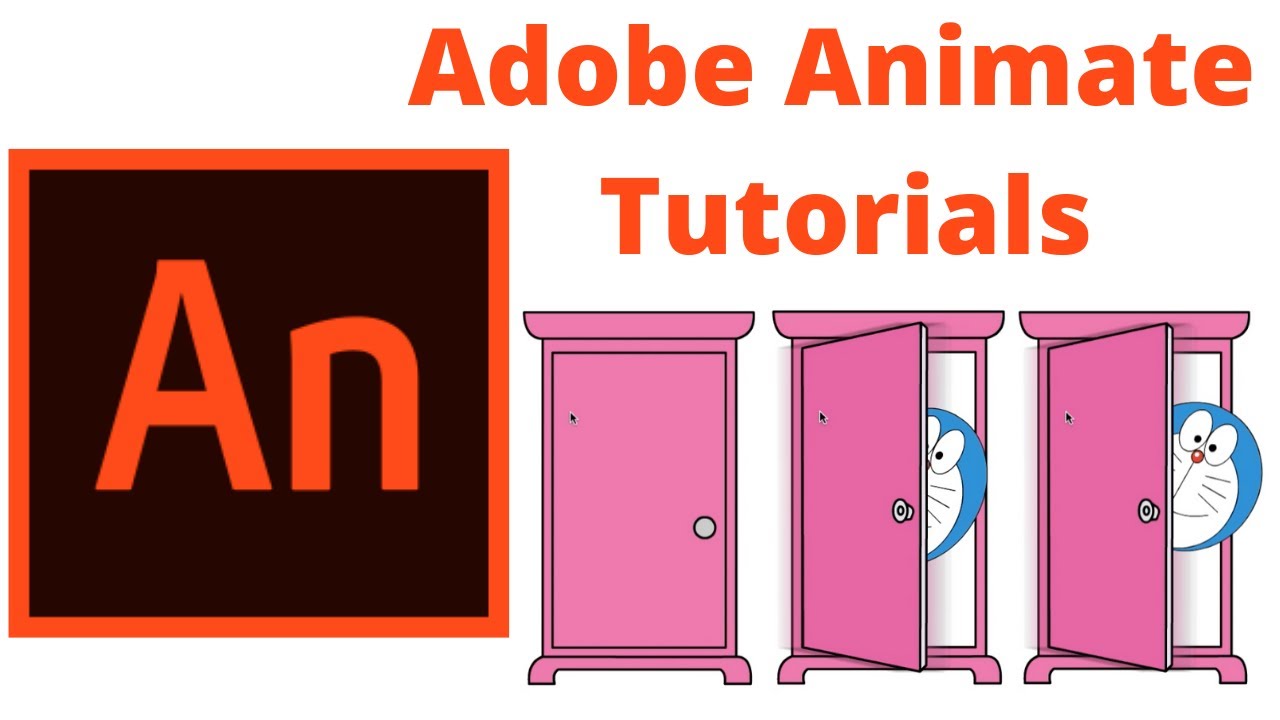Learn Animation On Adobe Animate I Doraemon & Anywhere Door Animation I ...