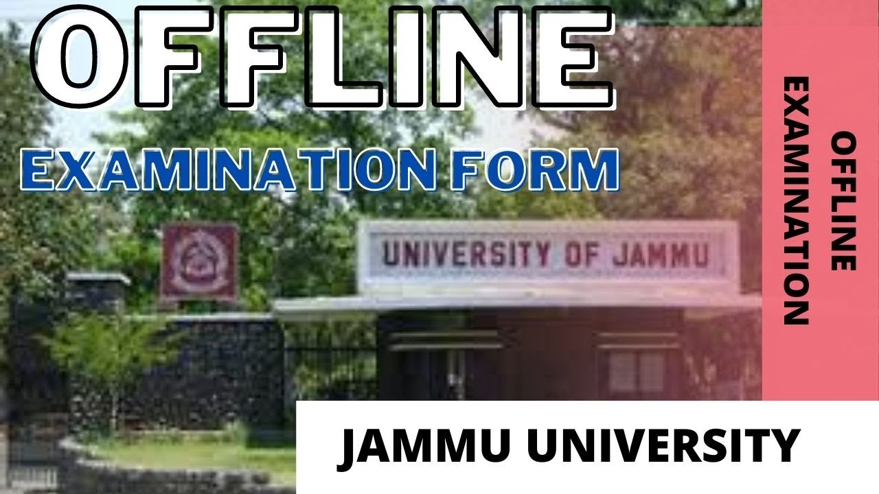 Offline Examination form fill information( Jammu University) - YouTube