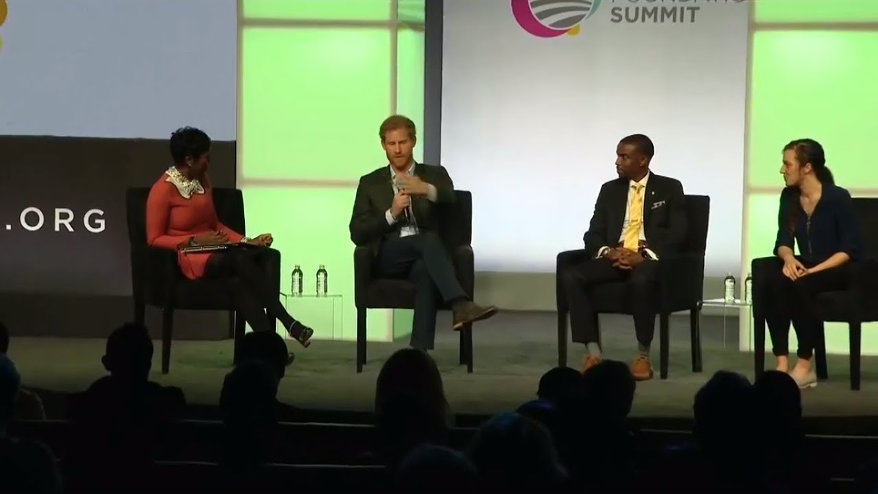 Prince Harry speaks at Obama Foundation summit - YouTube