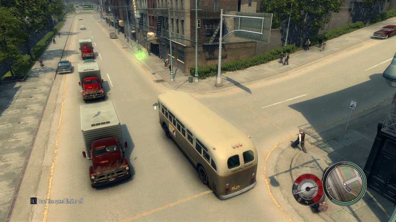 Mafia II bus driving - YouTube